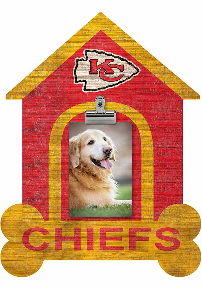 Kansas City Chiefs Red Dog Bone House Clip Picture Frame - 326215163