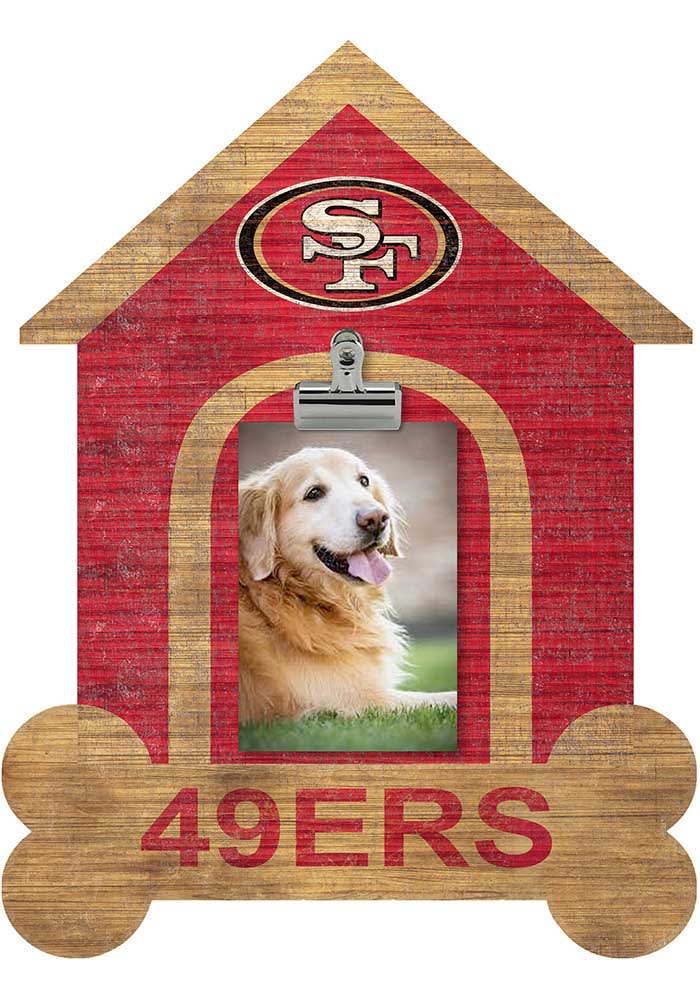San Francisco 49ers Red Dog Bone House Clip Picture Frame - 326215176