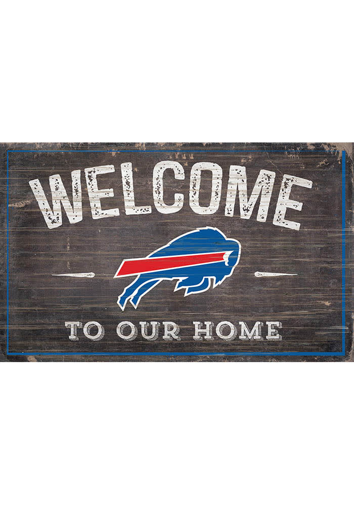 Buffalo Bills Welcome to our Home Sign Blue - 326215213