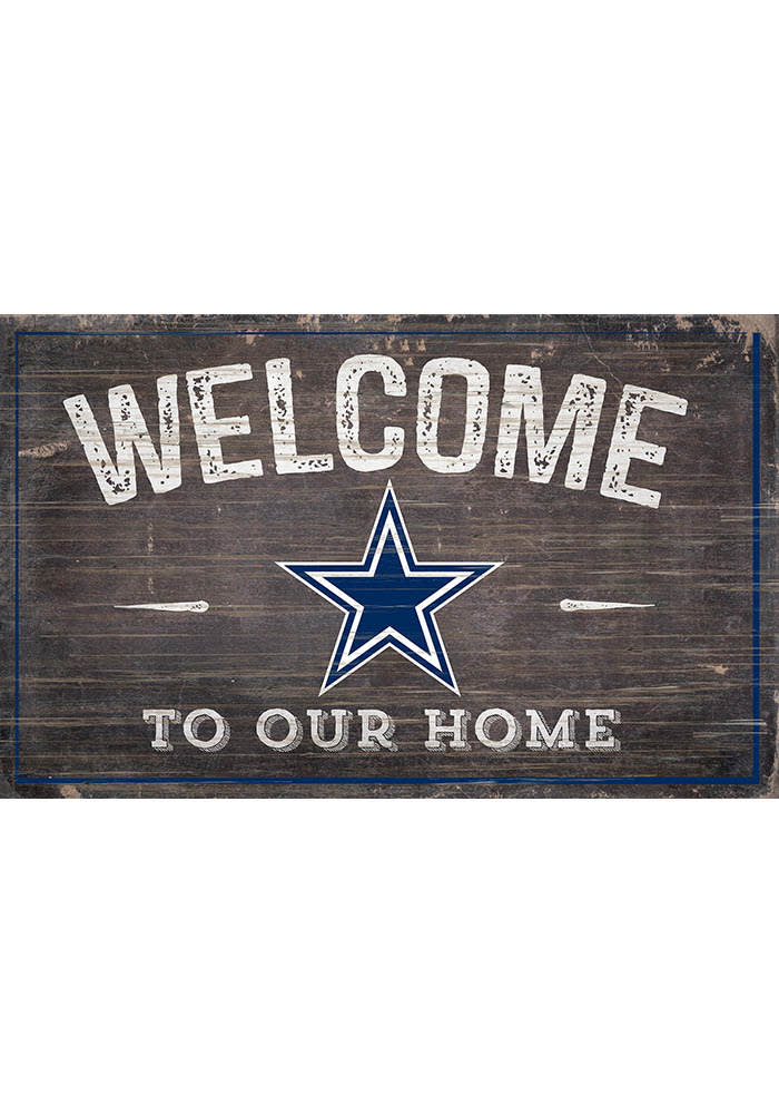 Dallas Cowboys Welcome to our Home Sign Blue - 326215218