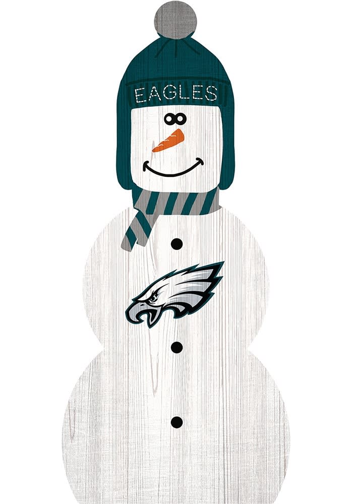 Philadelphia Eagles Snowman Leaner Sign White - 326215266