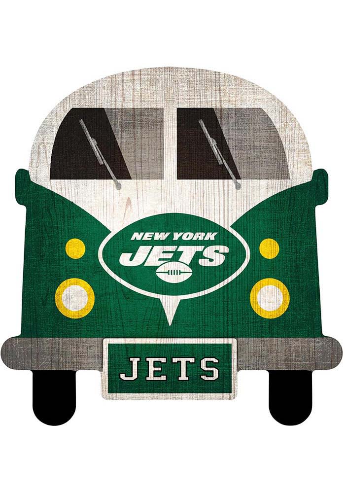 New York Jets Team Bus Sign GREEN - 326215319