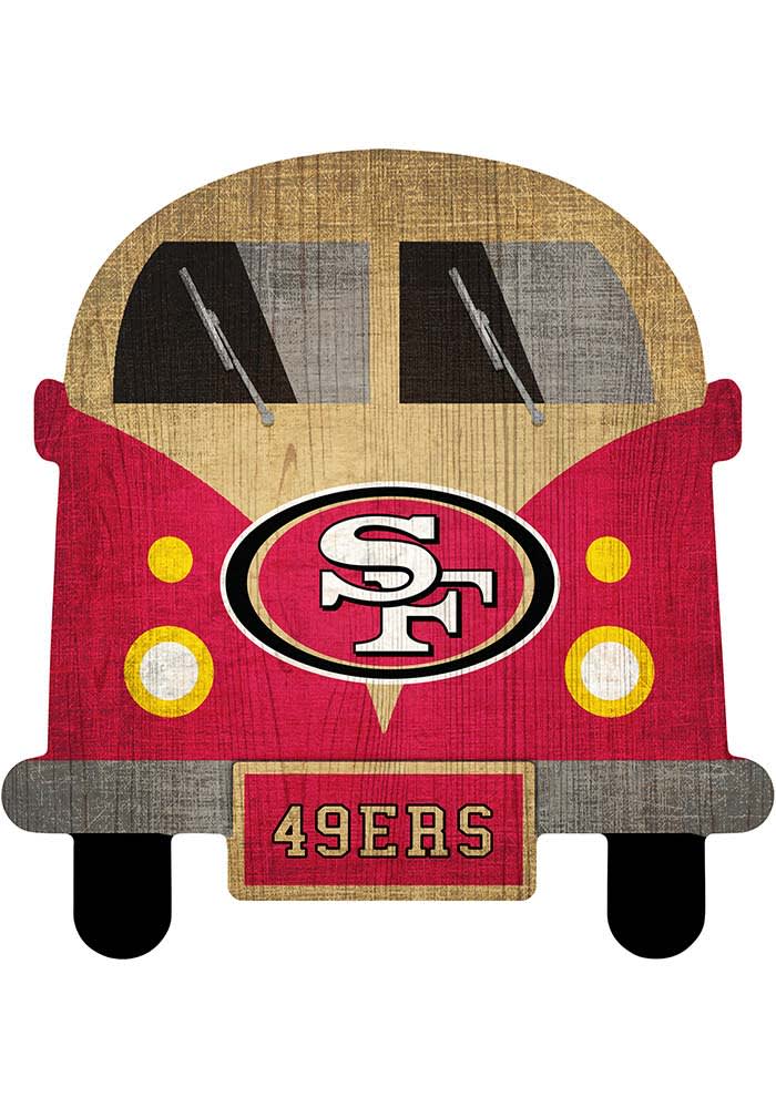 San Francisco 49ers Team Bus Sign Red - 326215323