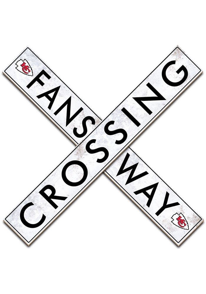 Kansas City Chiefs Red 48in Fans Way Crossing Wall Art - 326215766