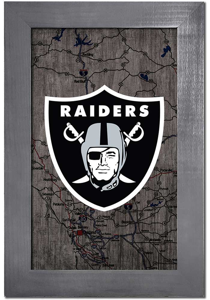 Las Vegas Raiders City Map Sign BLACK - 326215856