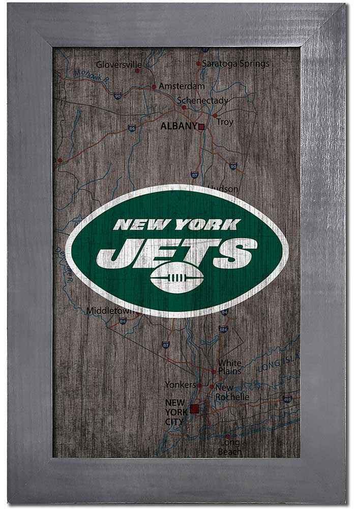 New York Jets City Map Sign GREEN - 326215862