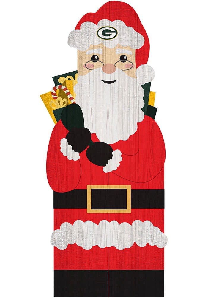 Green Bay Packers 31in Santa Leaner Sign GREEN - 326216066
