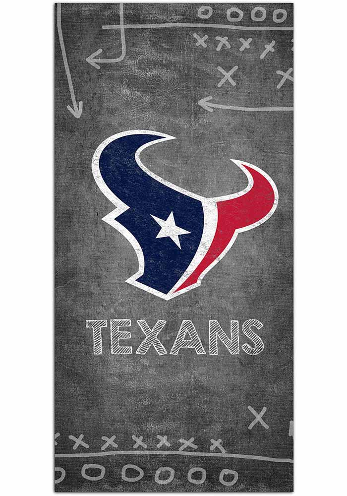 Houston Texans Chalk Playbook Sign Blue - 326216770