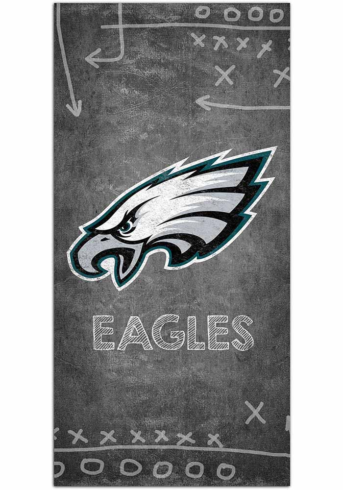 Philadelphia Eagles Chalk Playbook Sign BROWN - 326216783