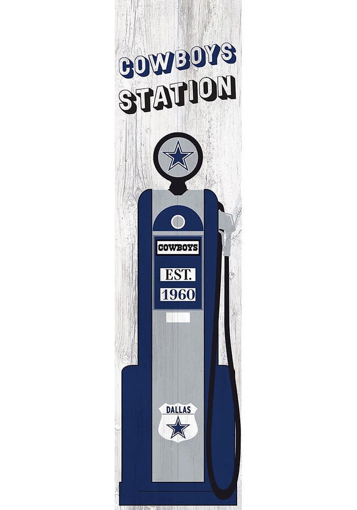 Dallas Cowboys Retro Pump Leaner Sign Blue - 326217214