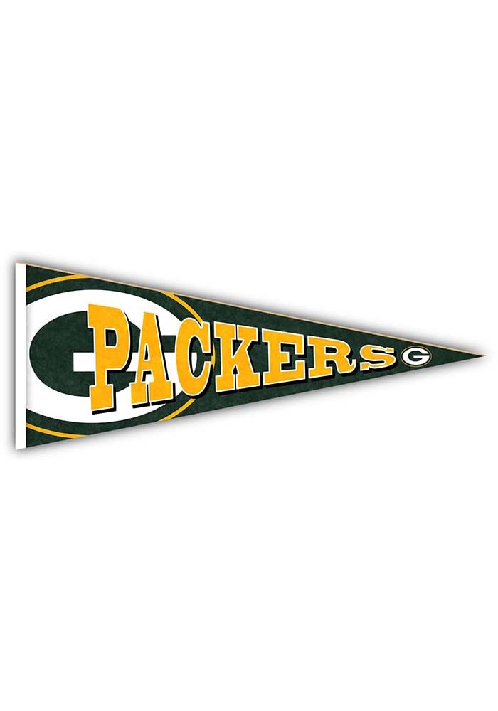 Green Bay Packers Wood Pennant Sign GREEN - 326217341