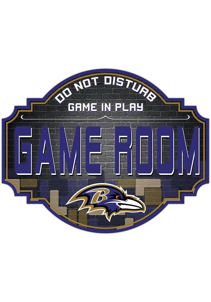 Baltimore Ravens 24in Game Room Tavern Sign PURPLE - 326217394
