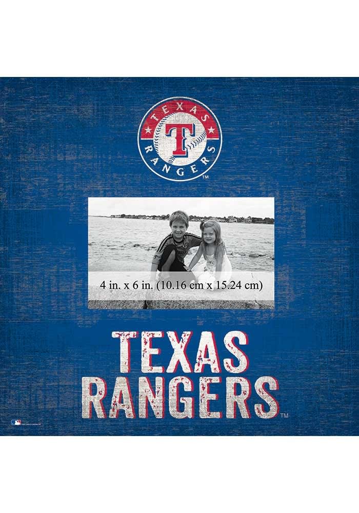 Texas Rangers Blue Team 10x10 Picture Frame - 32621934