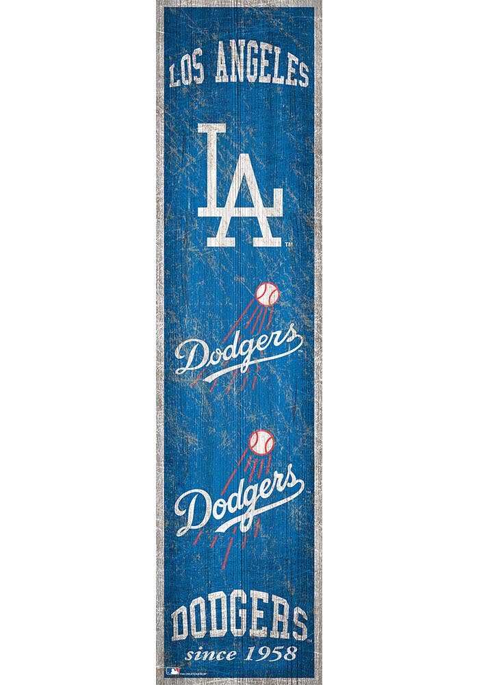 Los Angeles Dodgers Heritage Banner 6x24 Sign BLUE - 32622060