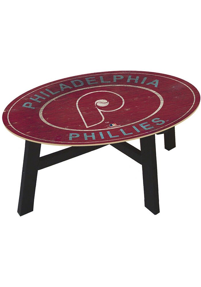 Philadelphia Phillies Logo Heritage Logo Red Coffee Table - 32622177