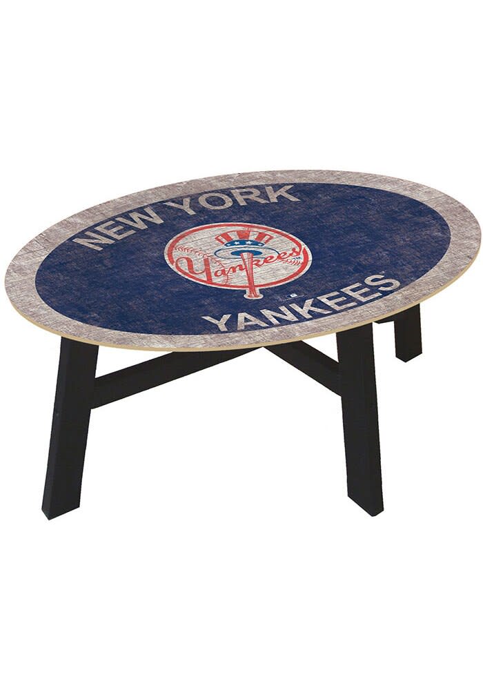 New York Yankees Team Color Logo Blue Coffee Table - 32622220