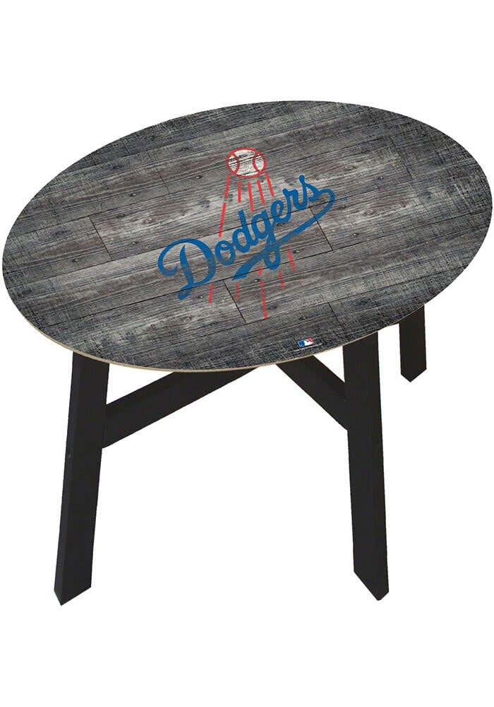 Los Angeles Dodgers Logo Heritage BLUE End Table - 32622266