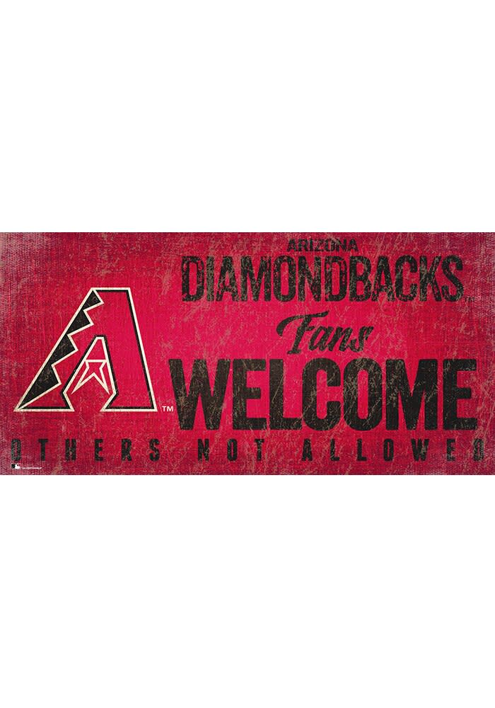 Arizona Diamondbacks Fans Welcome 6x12 Sign RED - 32622432