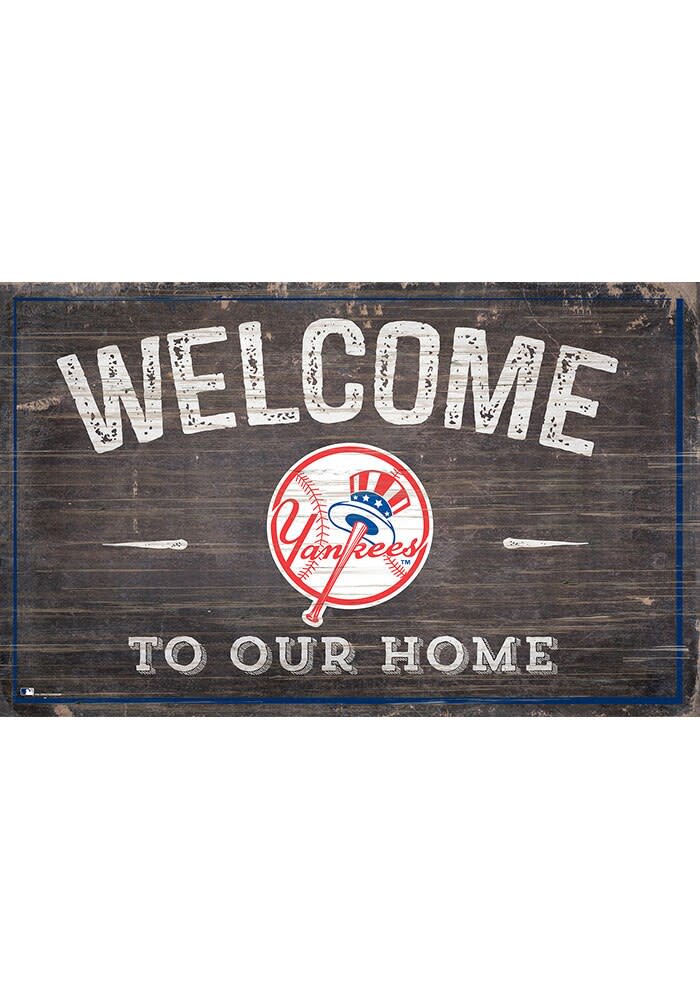 New York Yankees Welcome to our Home Sign Blue - 32622848
