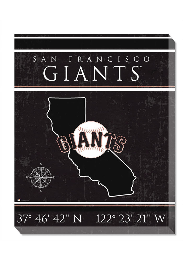 San Francisco Giants ORANGE Coordinates 16x20 Wall Art - 32623697