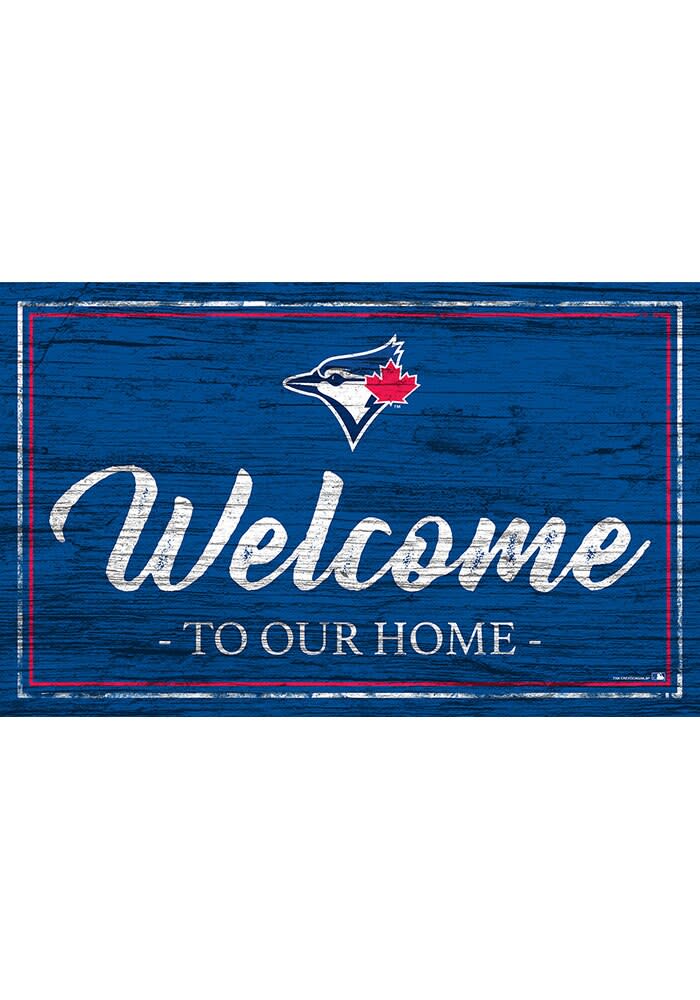Toronto Blue Jays Team Welcome 11x19 Sign BLUE - 32623832