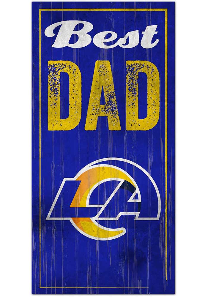 Los Angeles Rams Best Dad Sign BLUE - 32623856