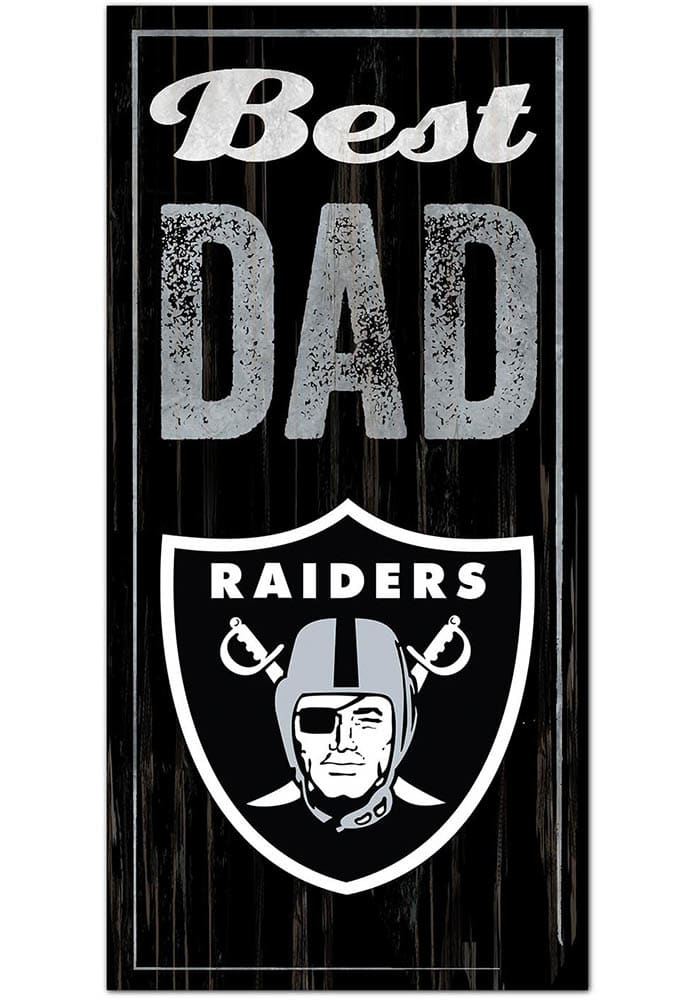 Las Vegas Raiders Best Dad Sign BLACK - 32623857