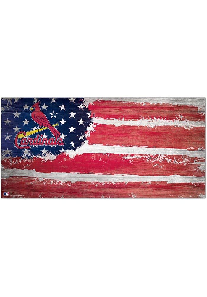 St Louis Cardinals Flag 6x12 Sign RED