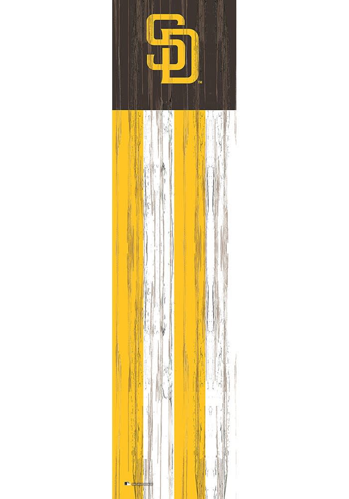 San Diego Padres 24 Inch Flag Leaner Sign Brown