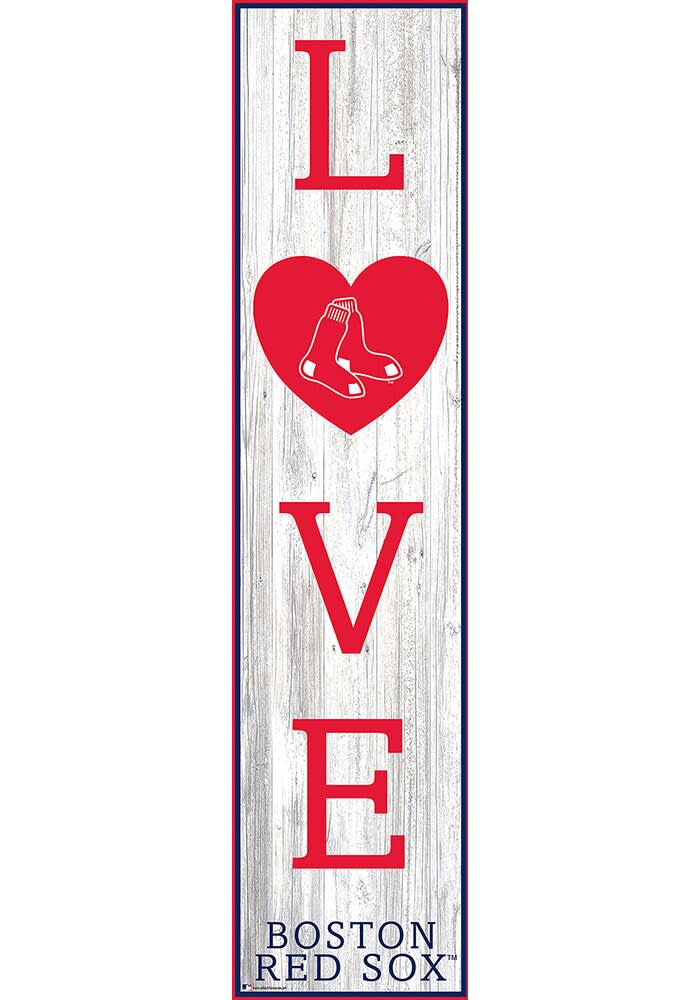 Boston Red Sox 24 Inch Love Leaner Sign RED
