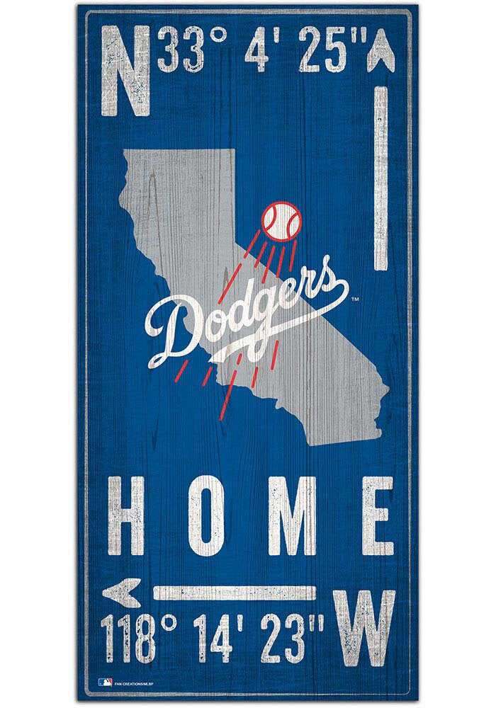 Los Angeles Dodgers Coordinate Sign BLUE - 32624464