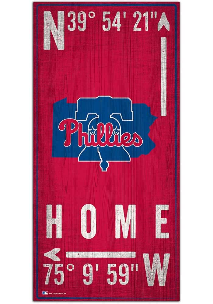 Philadelphia Phillies Coordinate Sign Red - 32624472
