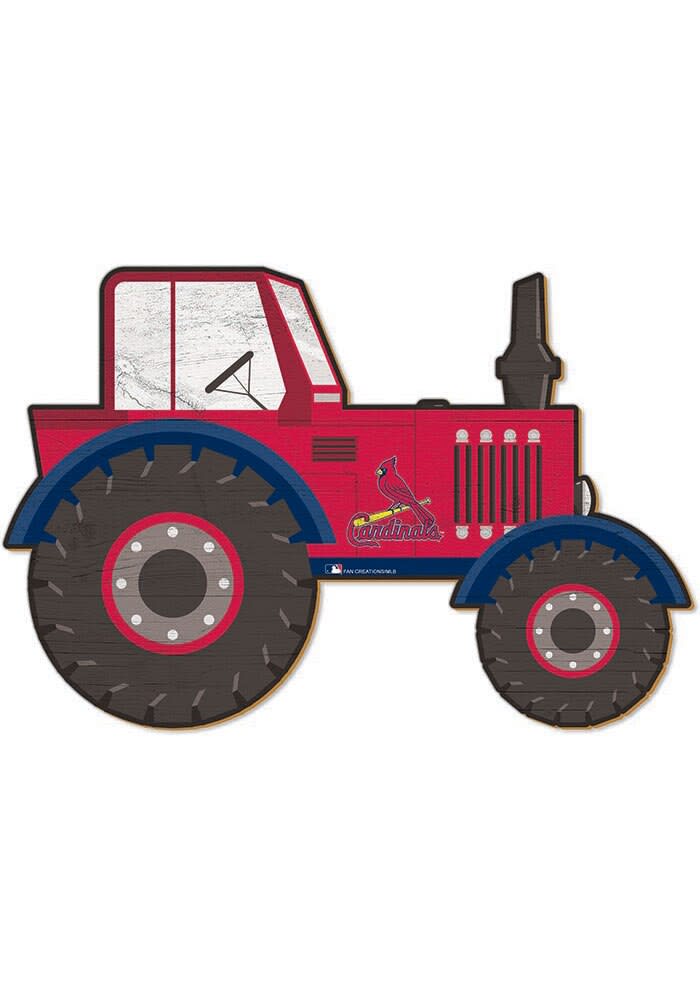 St Louis Cardinals Tractor Cutout Sign RED
