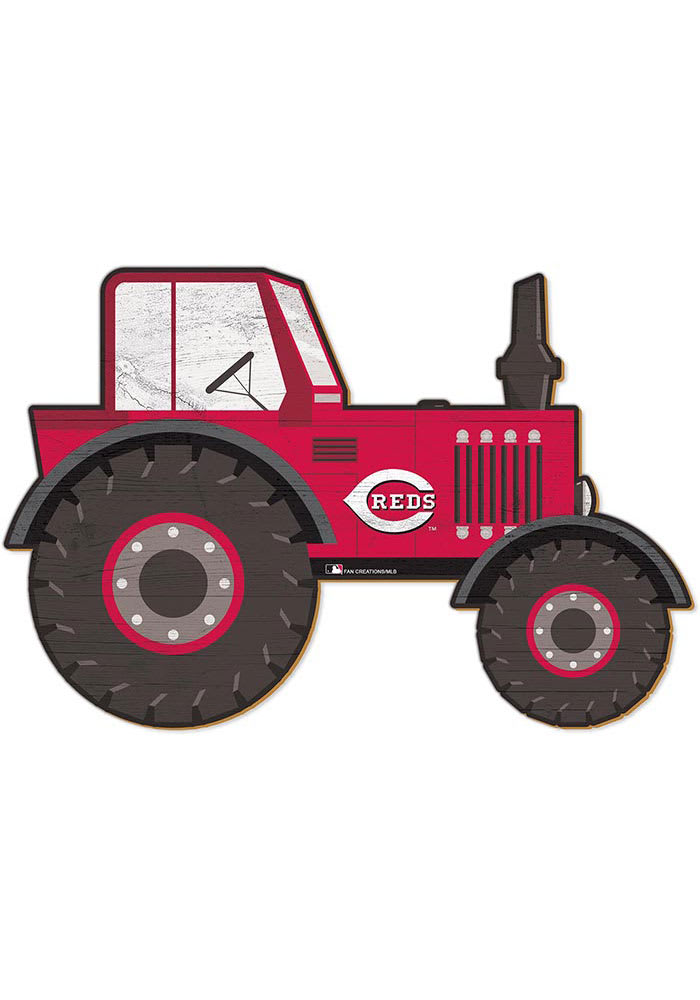 Cincinnati Reds Tractor Cutout Sign Red - 32625047