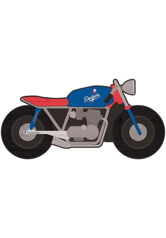 Los Angeles Dodgers Motorcycle Cutout Sign Blue