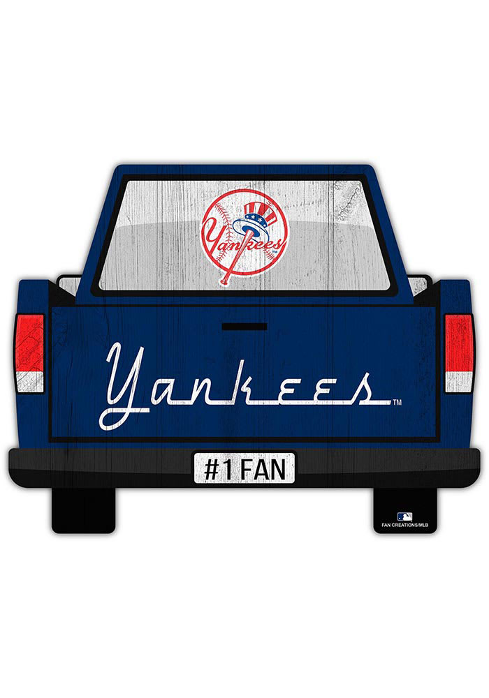 New York Yankees Truck Back Cutout Sign Blue - 32625198