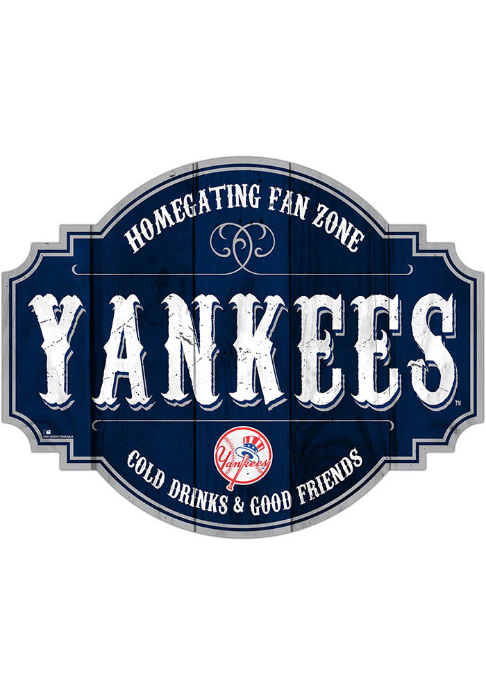 New York Yankees 12 Inch Homegating Tavern Sign Blue