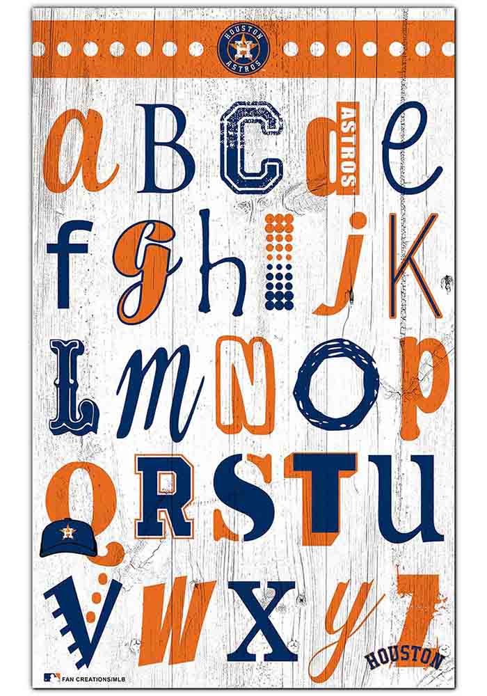 Houston Astros Alphabet Sign ORANGE - 32625371