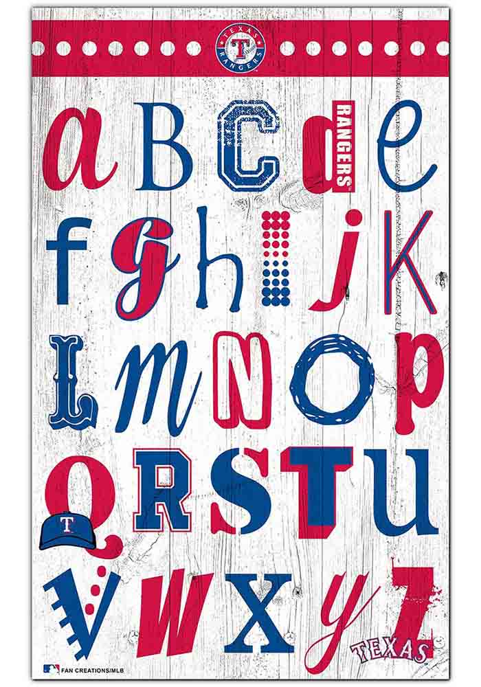 Texas Rangers Alphabet Sign NAVY - 32625389