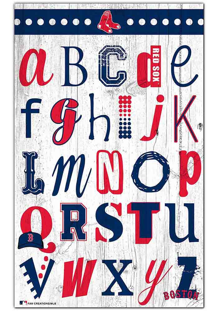 Boston Red Sox Alphabet Sign Red - 32625391