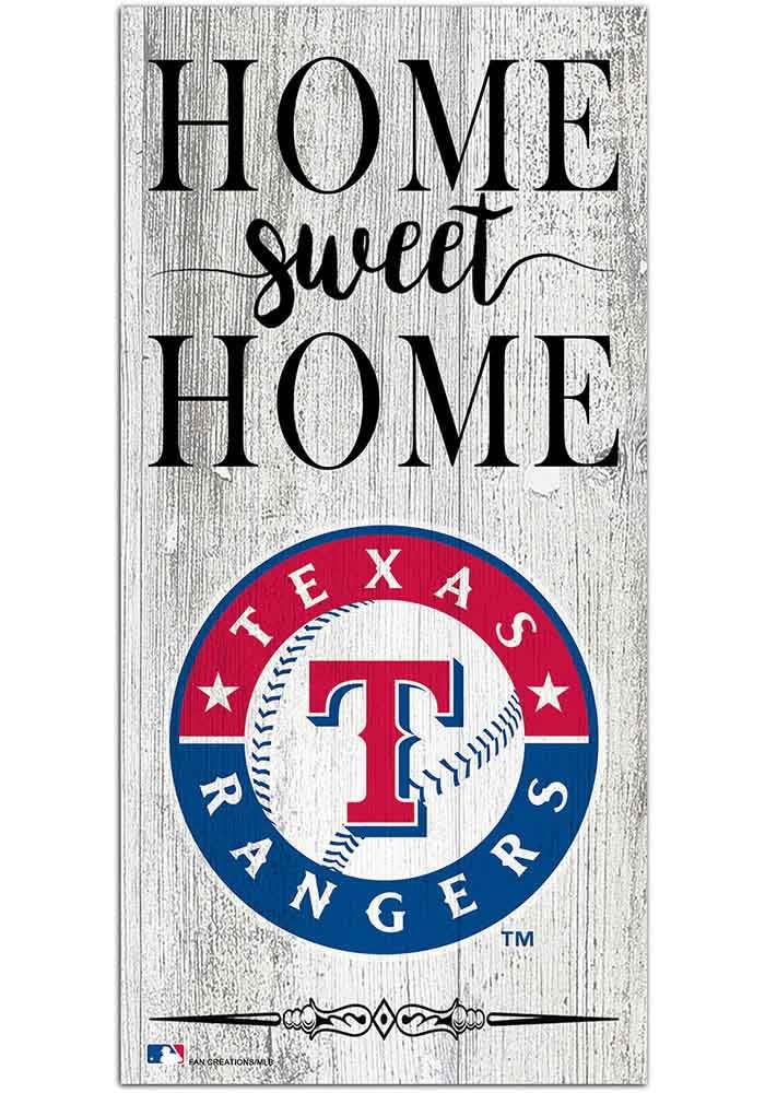 Texas Rangers Home Sweet Home Whitewashed Sign NAVY - 32625418