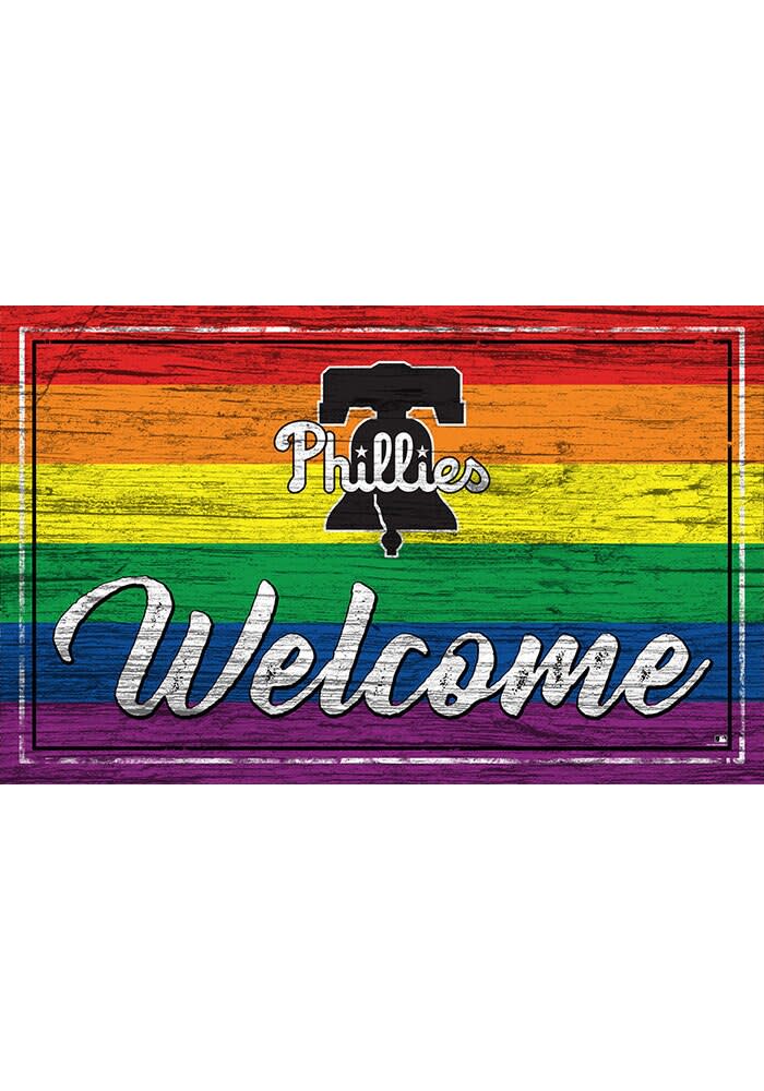 Philadelphia Phillies Welcome Pride Sign RED
