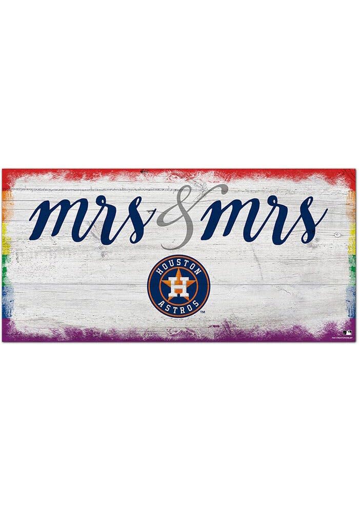 Houston Astros Mrs and Mrs Sign NAVY