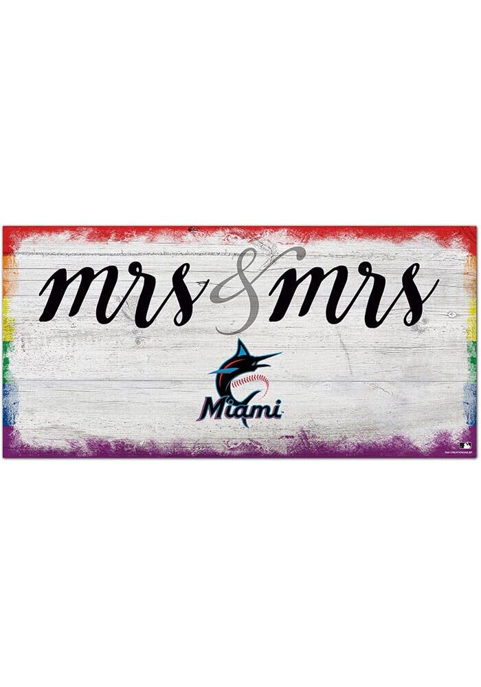 Miami Marlins Mrs and Mrs Sign Blue