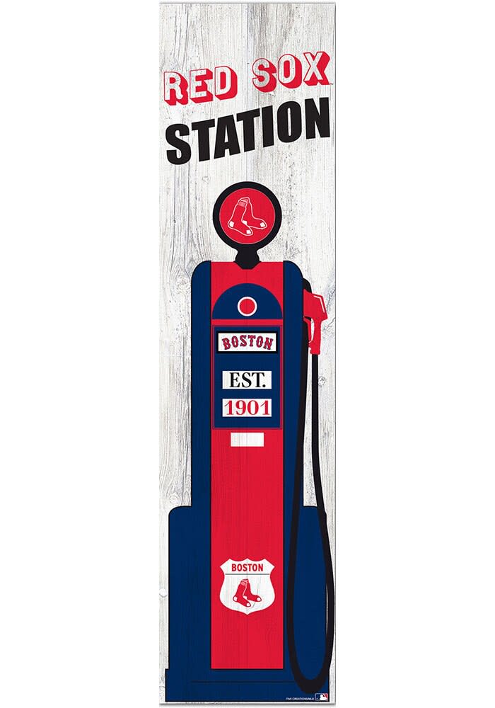 Boston Red Sox Retro Pump Leaner Sign Red - 32625991