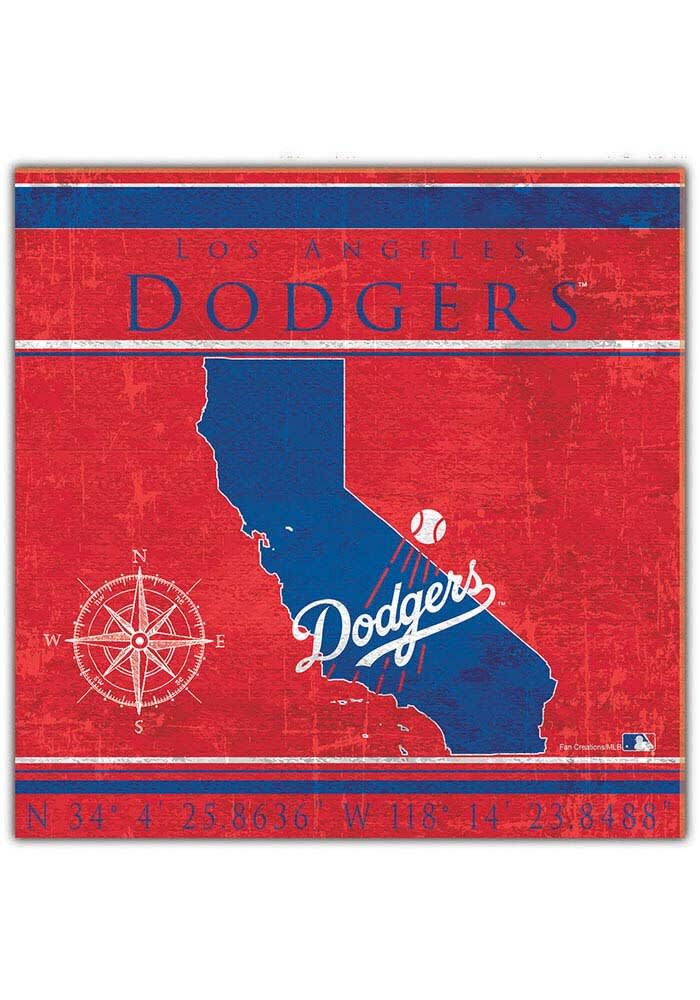 Los Angeles Dodgers Coordinates Sign BLUE - 32626438