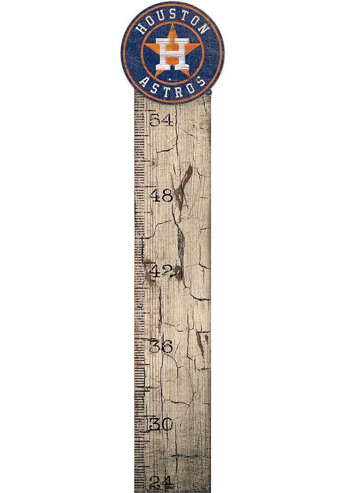 Houston Astros Growth Chart Sign ORANGE