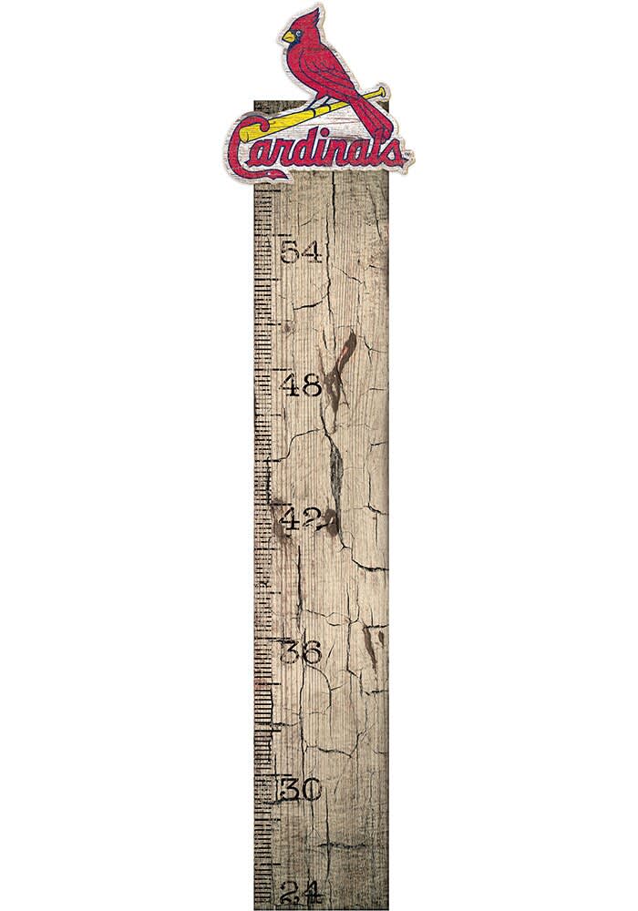 St Louis Cardinals Growth Chart Sign Red - 32626725