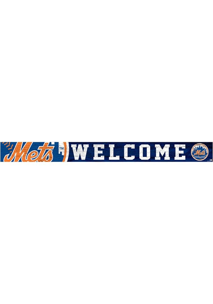 New York Mets Welcome Strip Sign BLUE - 32626819