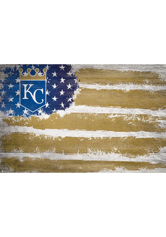 Kansas City Royals Flag 17x26 Sign Blue